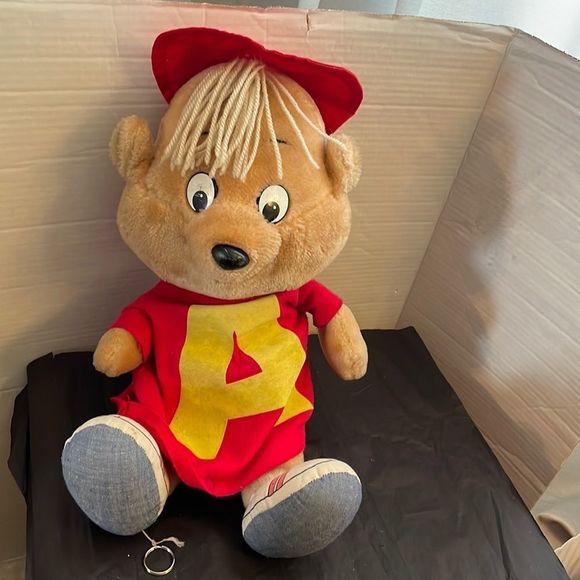 Toys | Vtg 1983 Talking Pull String Alvin The Chipmunks 18 Plush Doll ...